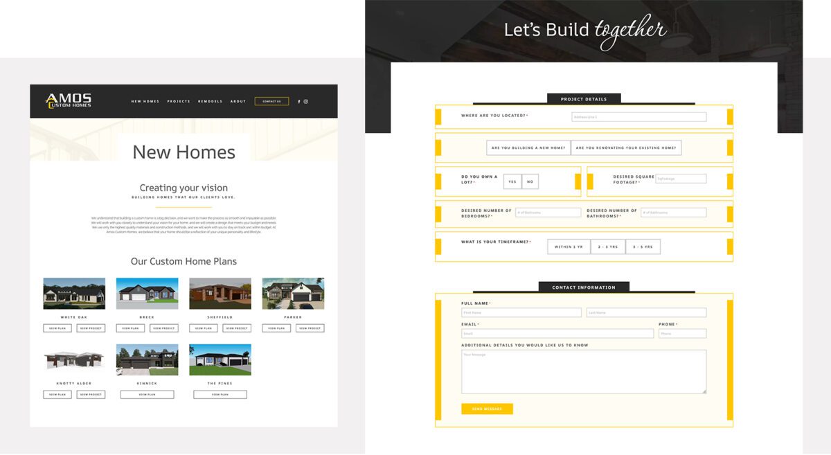 Amos Custom Homes - Gradient9 Studios